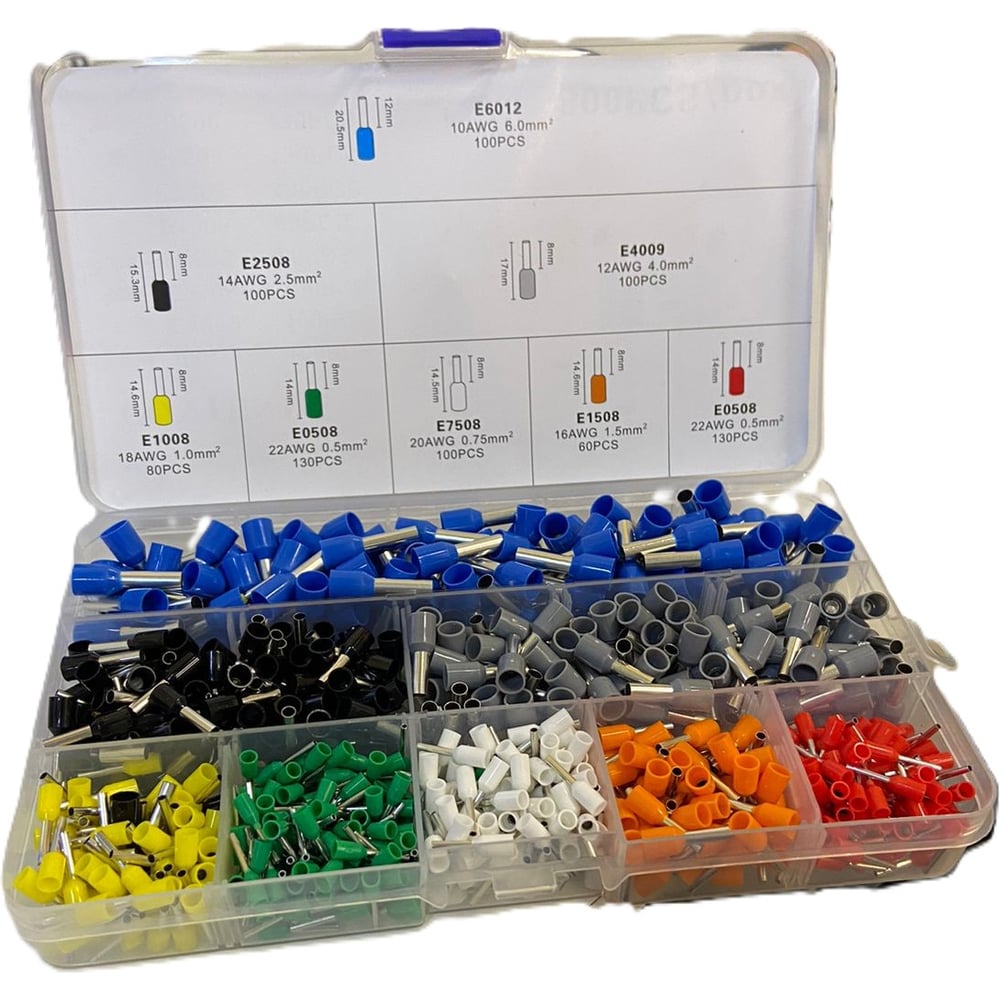 Набор обжимных клемм в кейсе Vitatools 800 штук NHVI-800 - выгодная цена, отзывы, характеристики ...