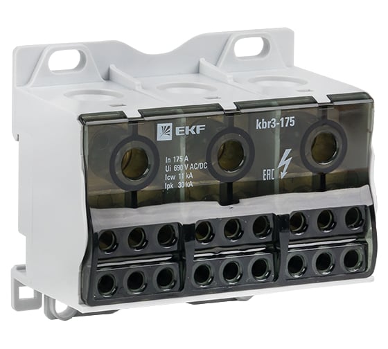 Распределительный блок EKF КБР тройной 175A PROxima kbr3-175 - выгодная ...