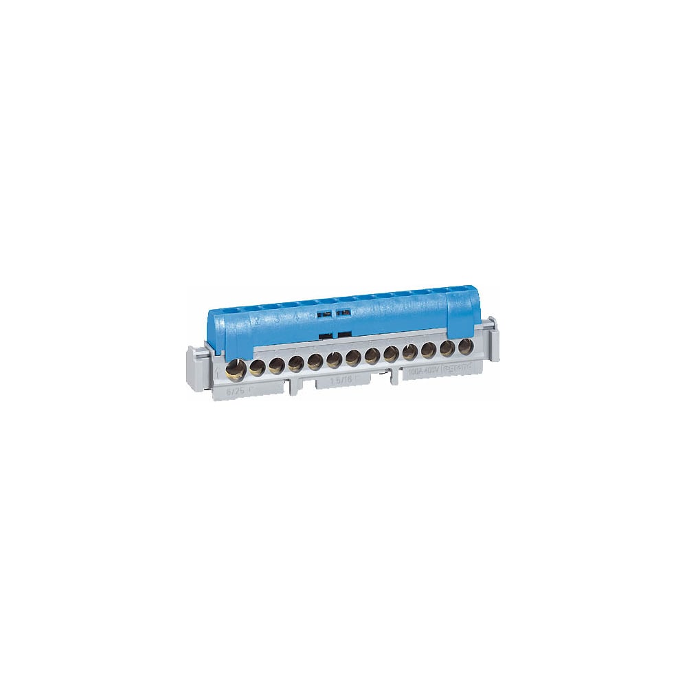 Клеммная колодка Legrand IP 2X нейтраль 1x6-25 мм2 21x1,5-16 мм2 длина ...