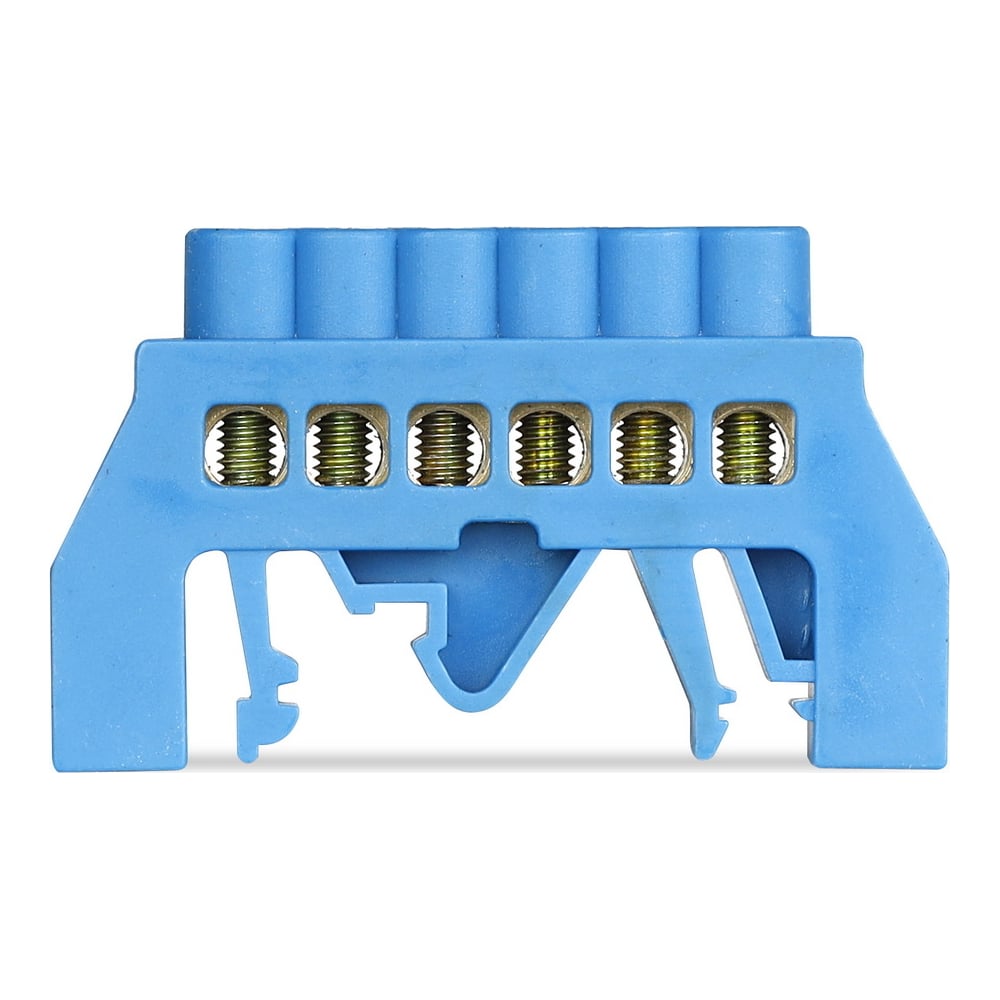 Нулевая "N" шина в изоляторе на DIN-рейку Smartbuy латунь 6x9мм, 6 ...