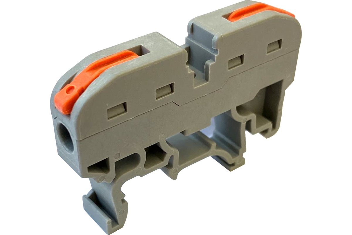 Монтажные проходные клеммы MasterProf СК, 1 проводные, 0,08-4 мм2, с креплением на DIN рейку, 10 ...