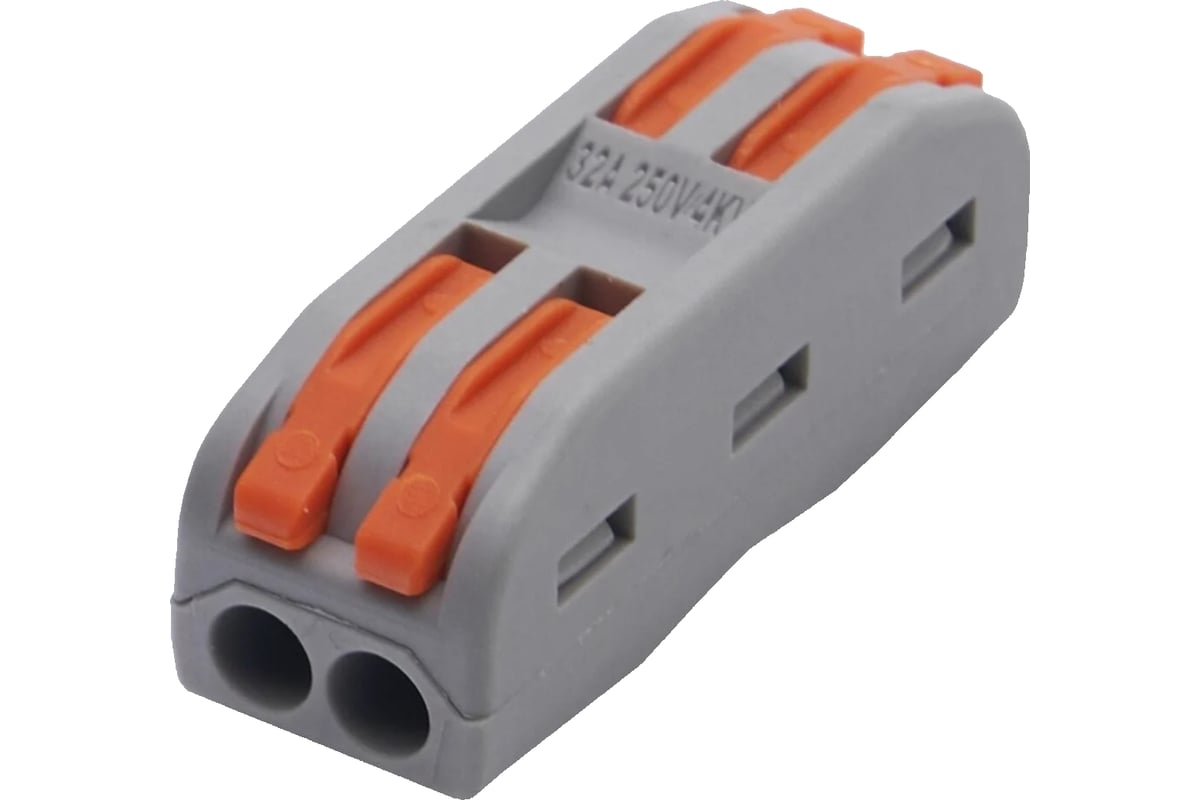 Монтажные проходные клеммы MasterProf СК, 2 проводные, 0,08-4 мм2, 10 шт ЭТ.130201.10 - выгодная ...