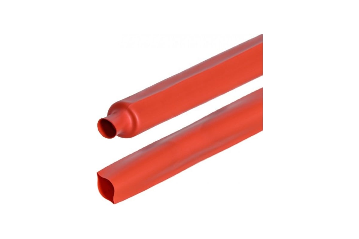 Термоусадочная трубка ПЕРЕДОВИК нг 8/4 красная, 50м упак 36158 ...