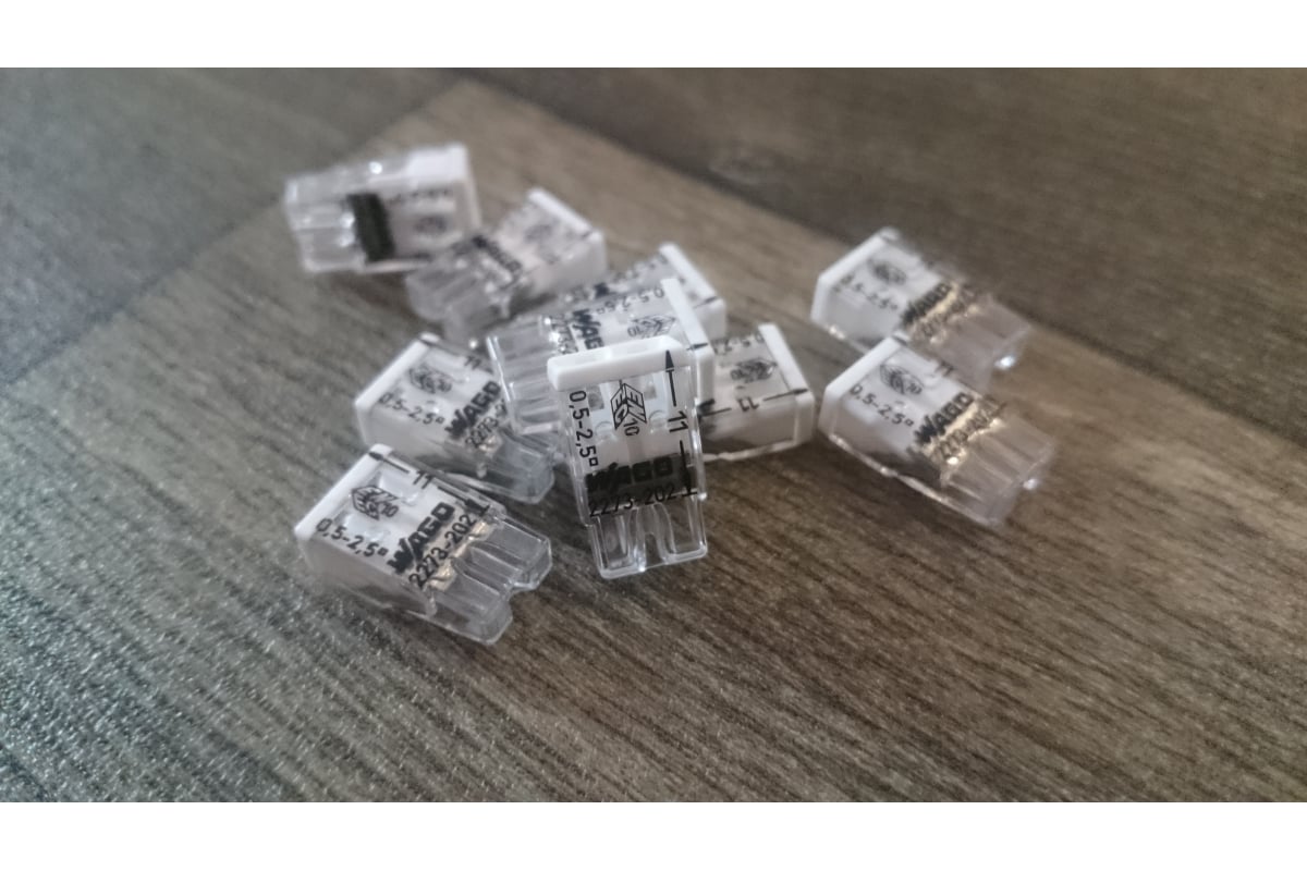 Клемма WAGO 2273-202 100 шт. 2665 ЦБ-00013756 - выгодная цена, отзывы ...