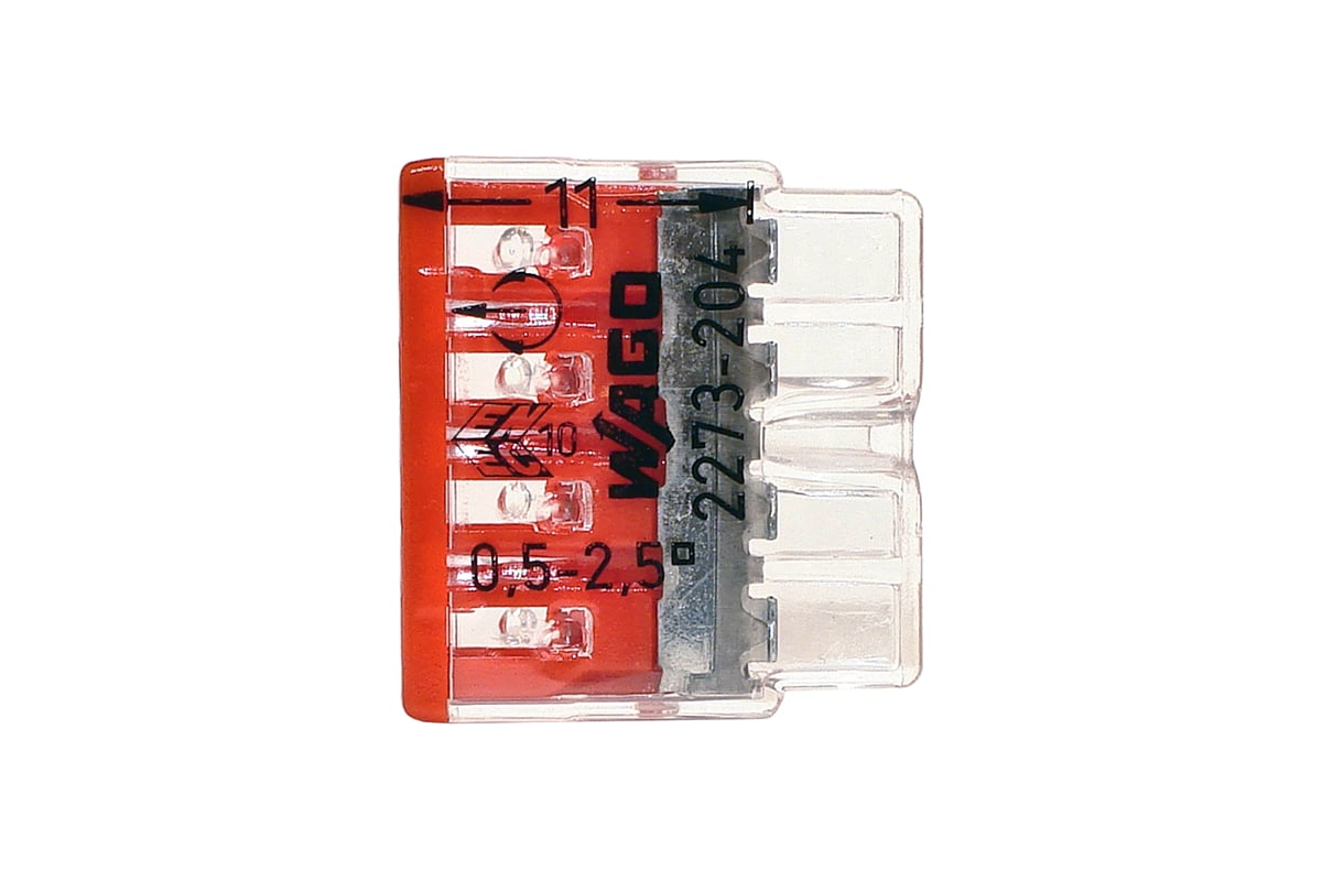 Клемма WAGO 2273-204 20 шт. 2535 - выгодная цена, отзывы ...