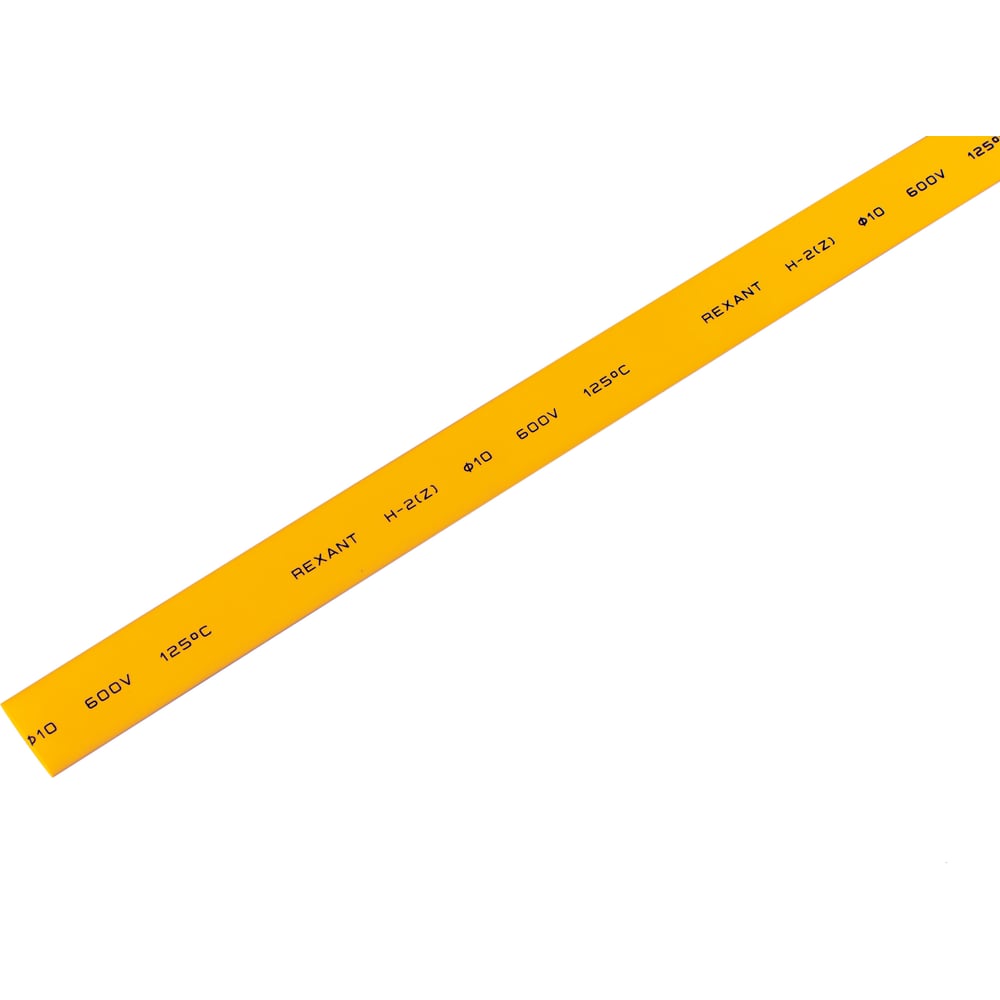 Трубка термоусаживаемая REXANT 10.0/5.0 мм ТУТ нг, по 1м, желтая 21-0002 - выгодная цена, отзывы ...