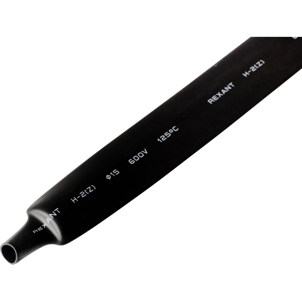 Термоусаживаемая трубка REXANT ТУТ нг 18.0/9.0 мм, 50 шт. по 1м, черная 21-8006 - выгодная цена ...