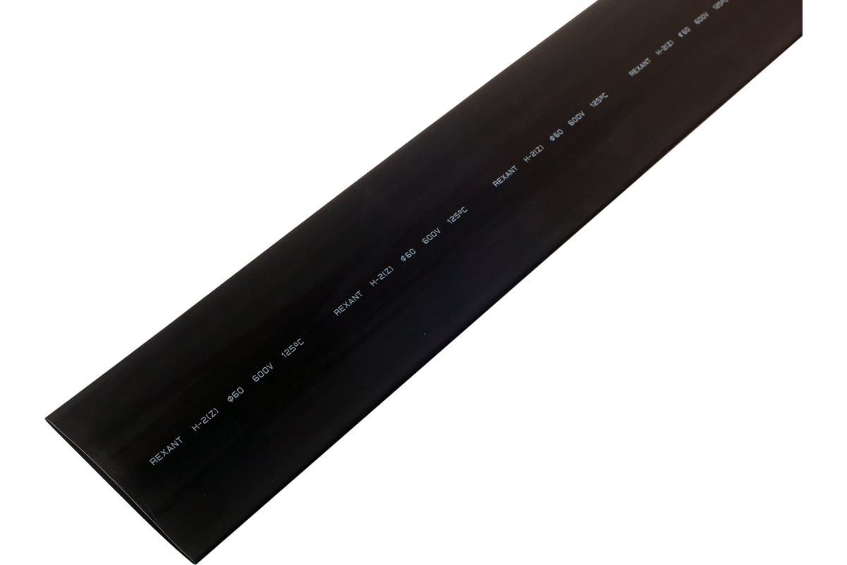 Термоусадочная трубка REXANT ТУТнг 60.0/30.0 мм, 1м, 10 шт, чёрная 25 ...