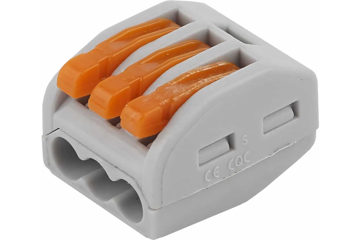 Строительно-монтажная клемма (СМК) ЭРА NO-222-23 модель 413, с рычагом ...