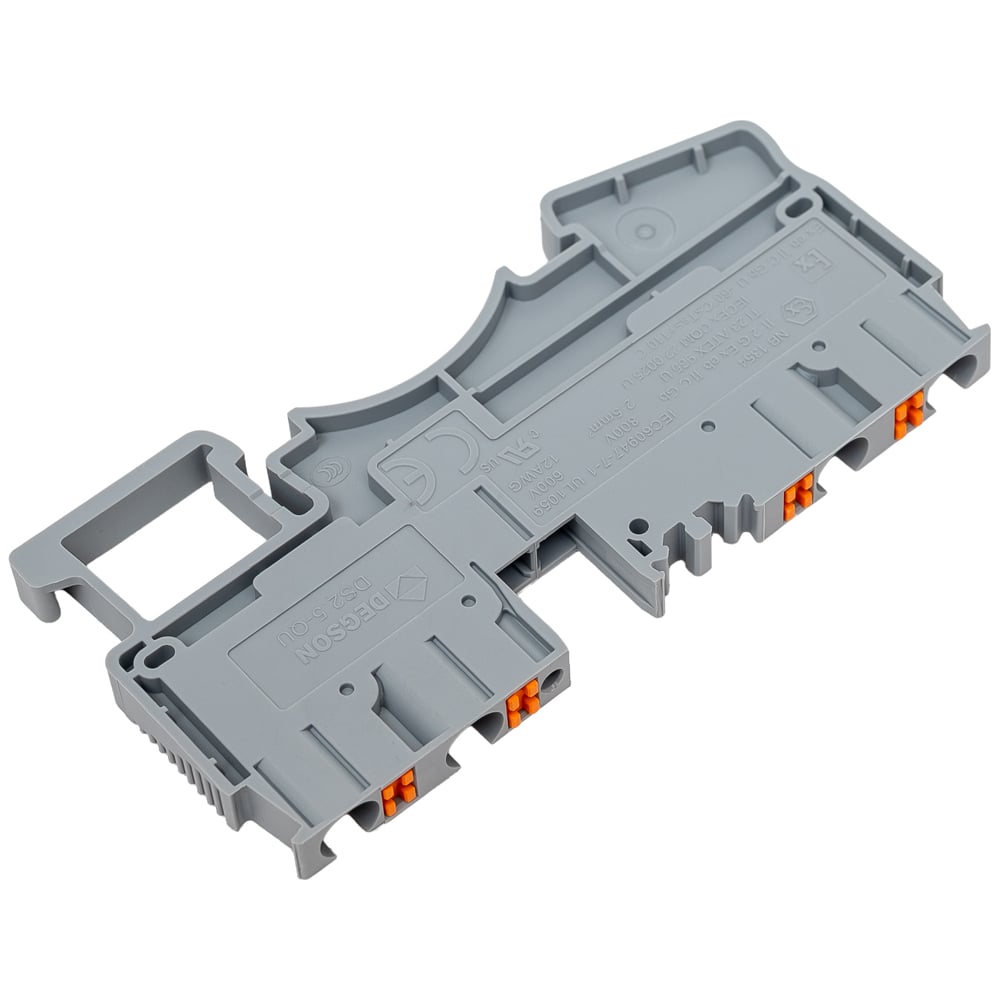 Клемма на дин-рейку Degson, 2.5 кв.мм, push-in, серая, 50 штук DS2.5-QU-01P-11-00Z(H) - выгодная ...