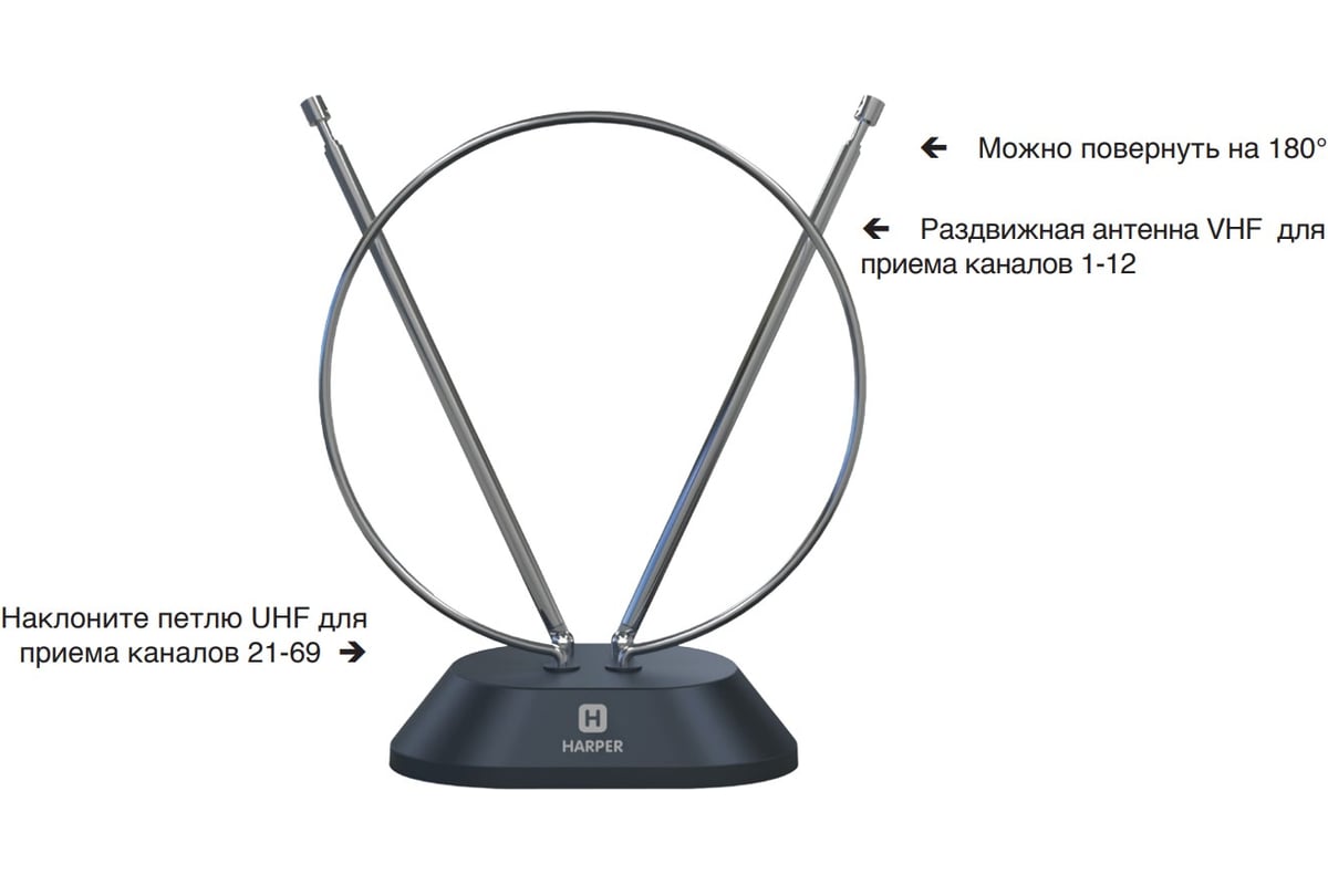 Телевизионная антенна Harper ADVB-2111 H00000508 - выгодная цена ...