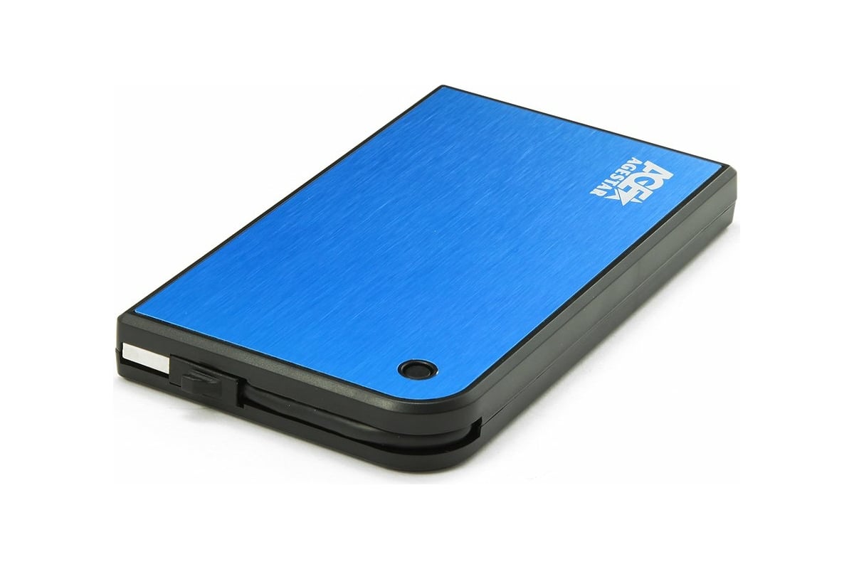 Внешний корпус AgeStar USB 3.0 2.5" SATA, алюминий, синий, безвинтовая ...
