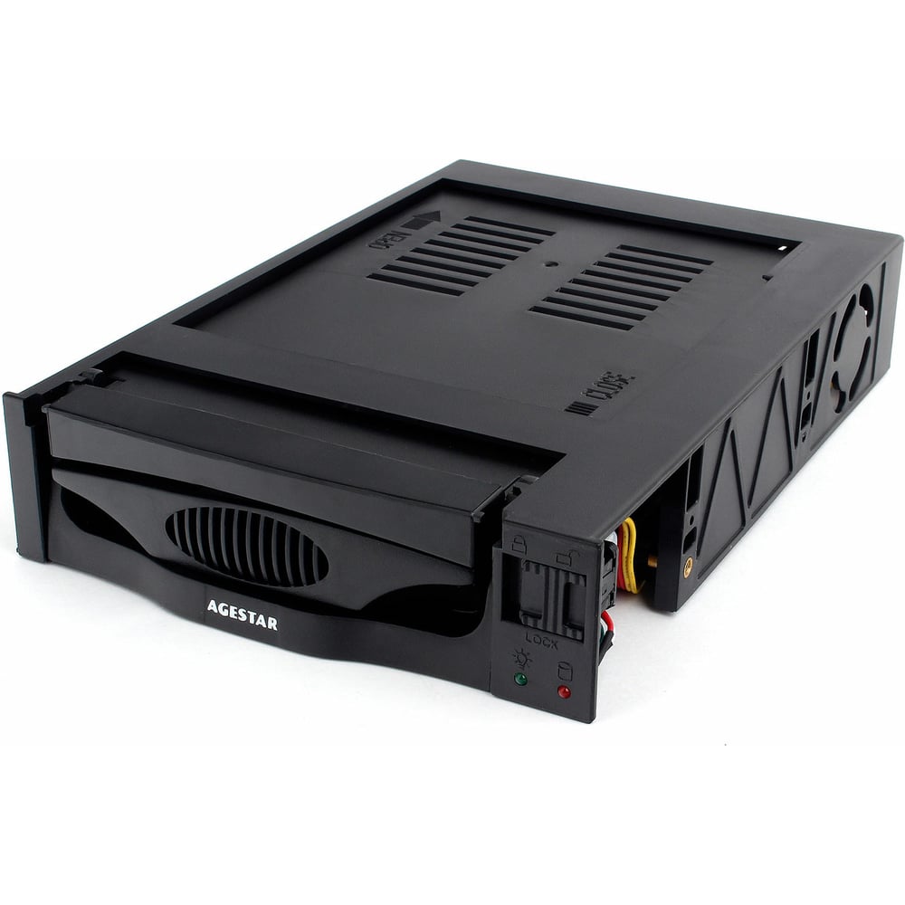 Mobile rack салазки AgeStar 3,5" SATA I/II/III, пластик, черный, SR3P ...