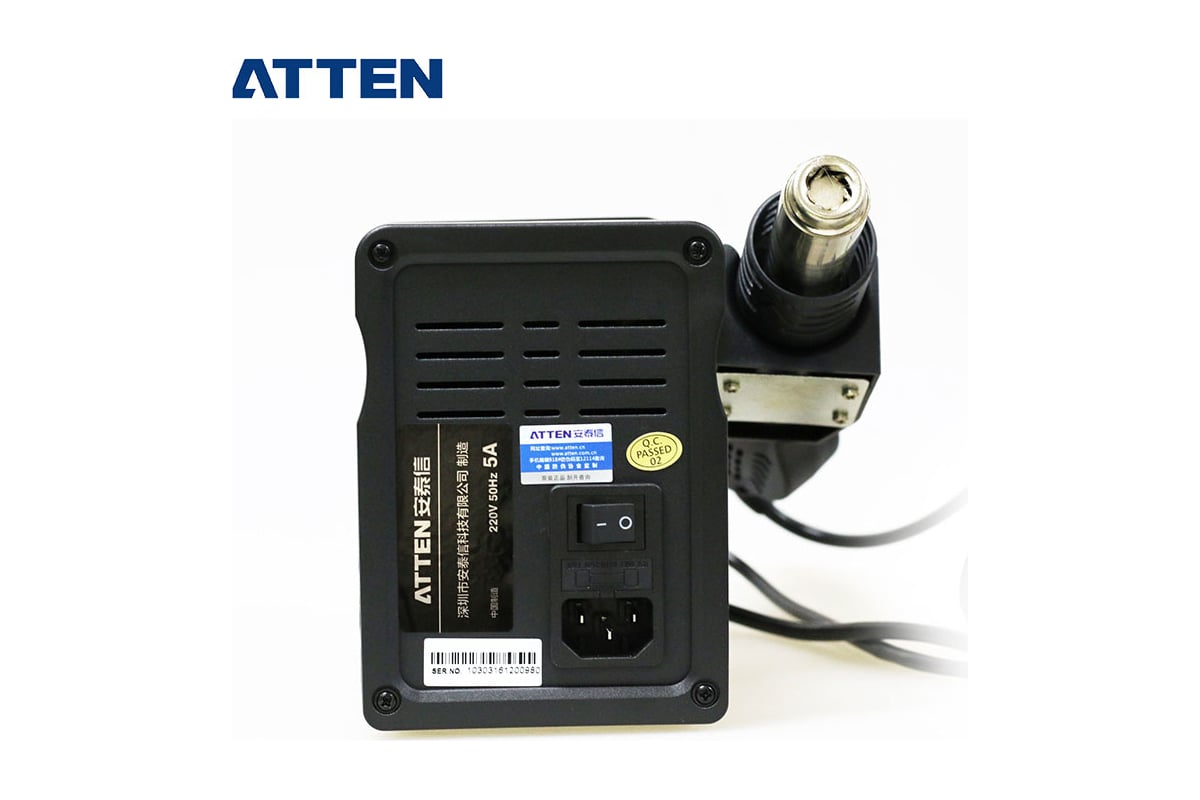 Паяльная станция ATTEN 2-в-1 AT-8586, 750Вт фен, 50Вт паяльник ...