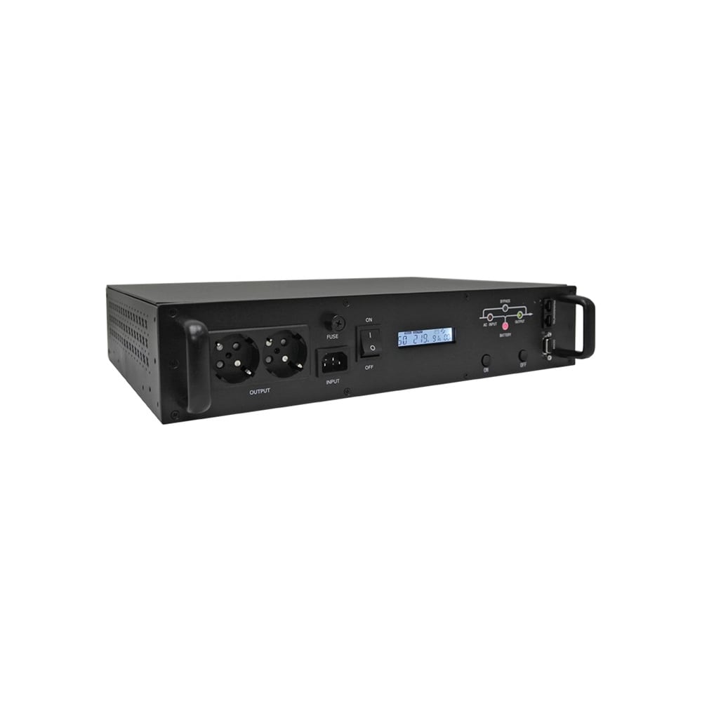 ИБП SNR Line-Interactive, мощность 1000 ВА/800 Вт, Rackmount 2U, Schuko, LCD SNR-UPS-LIRM-1000 ...