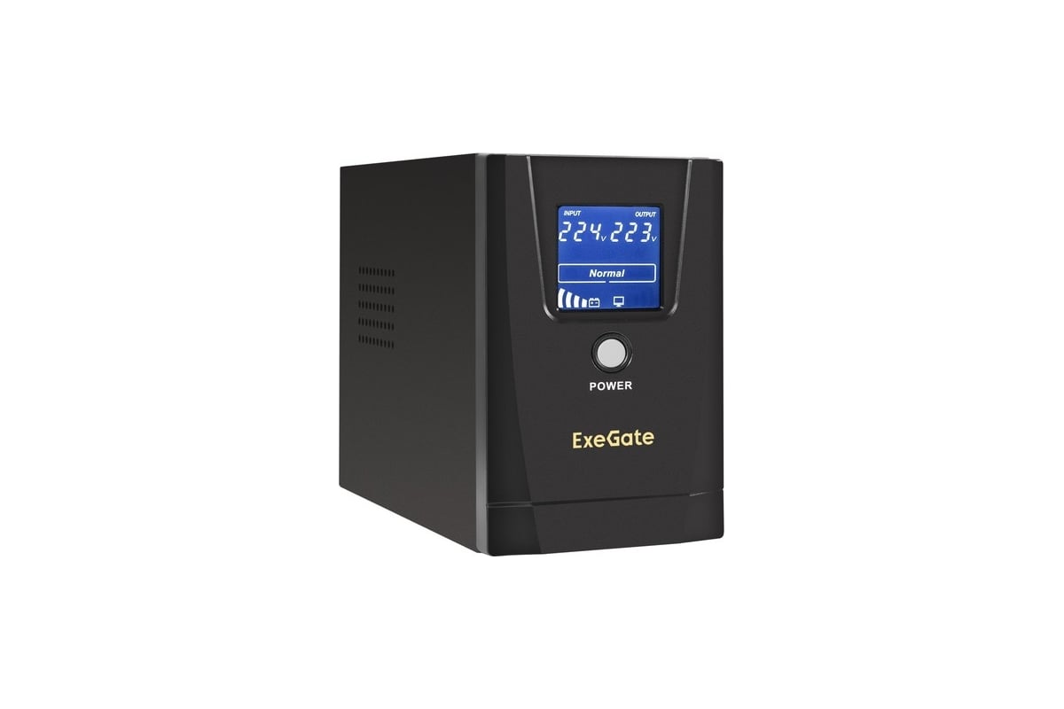 ИБП ExeGate Power Smart ULB-500.LCD.AVR.2SH 500VA 300W, LCD, AVR, 2 ...
