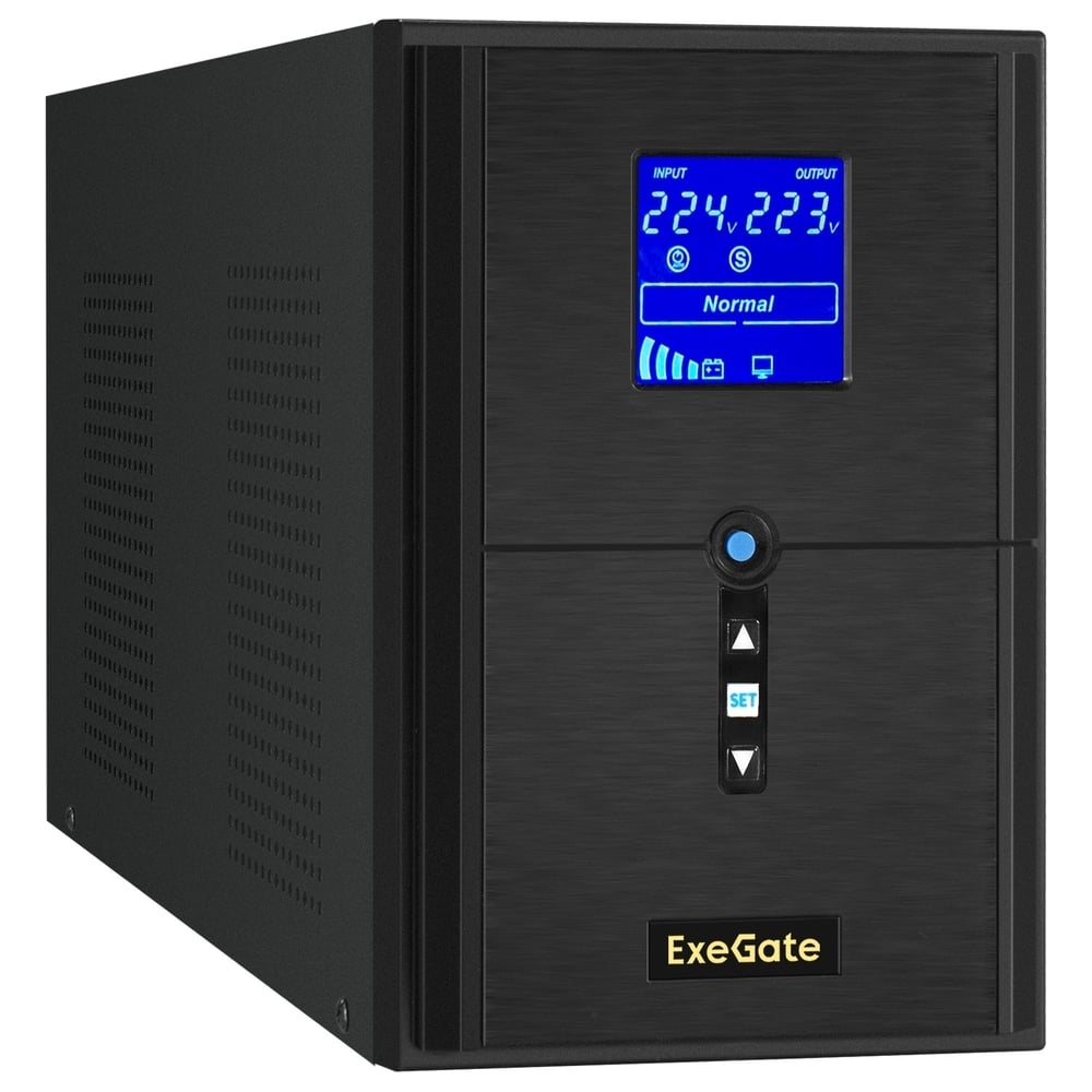 ИБП ExeGate инвертор, синус, для котла SineTower SN-2000.LCD.AVR.3SH.1C13.RJ.USB 2000VA 1600W ...