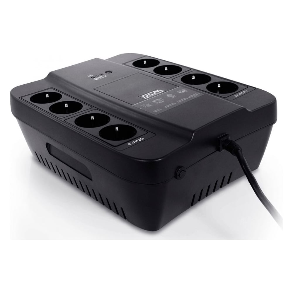 Источник бесперебойного питания Powercom Back-UPS SPIDER, OffLine, 850VA / 510W, Tower, Schuko ...