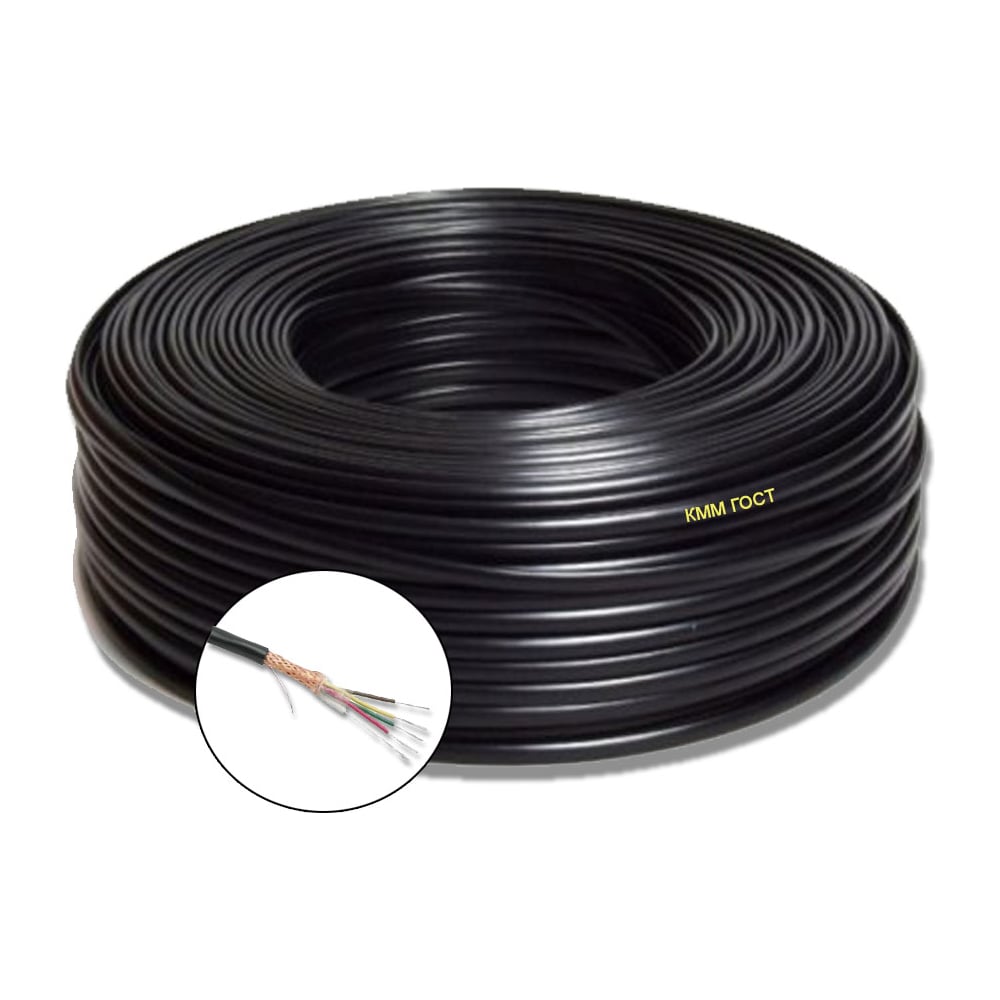 Микрофонный экранированный кабель ПРОВОДНИК КММ 7x0.75 мм2, 20м ...