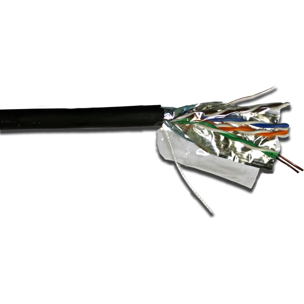 Кабель FTP LANMASTER 4 пары, Кат. 5e, внешний, черный, 305м в кат., LAN-5EFTP-OUT - выгодная ...