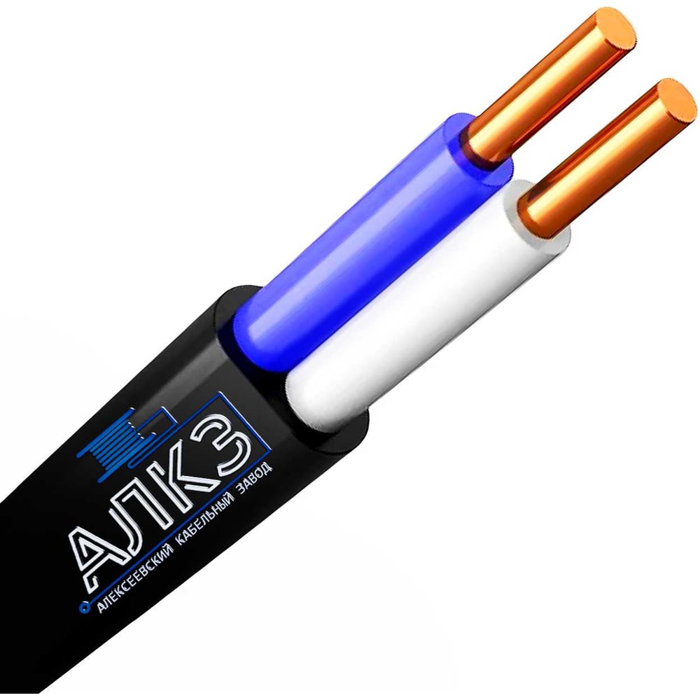 Силовой кабель АлКЗ ввг-пнг(а)-lsltx 2x2,5 -0,66 (30м) гост VVG-LSLTx-P 2x2.5-30 - выгодная цена ...