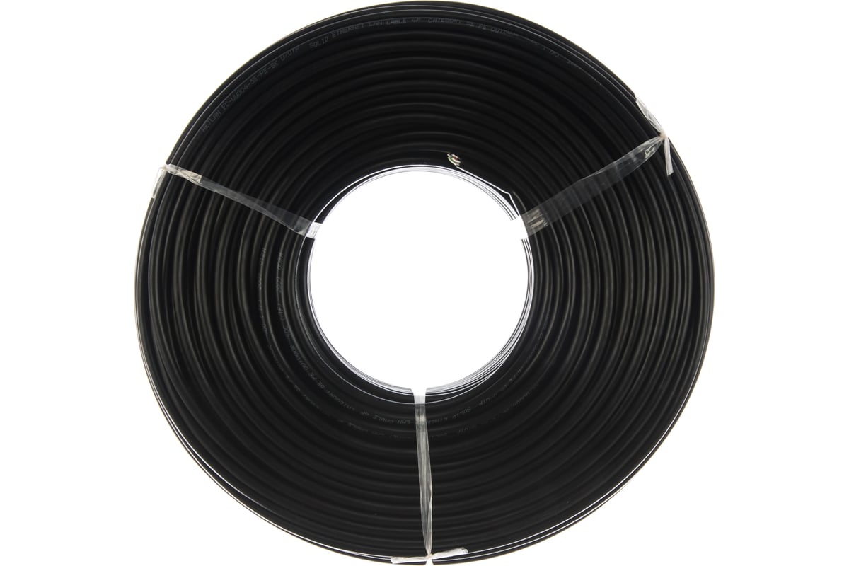 Кабель NETLAN U/UTP 4 пары, категория 5e, внешний, PE до -40C, черный ...