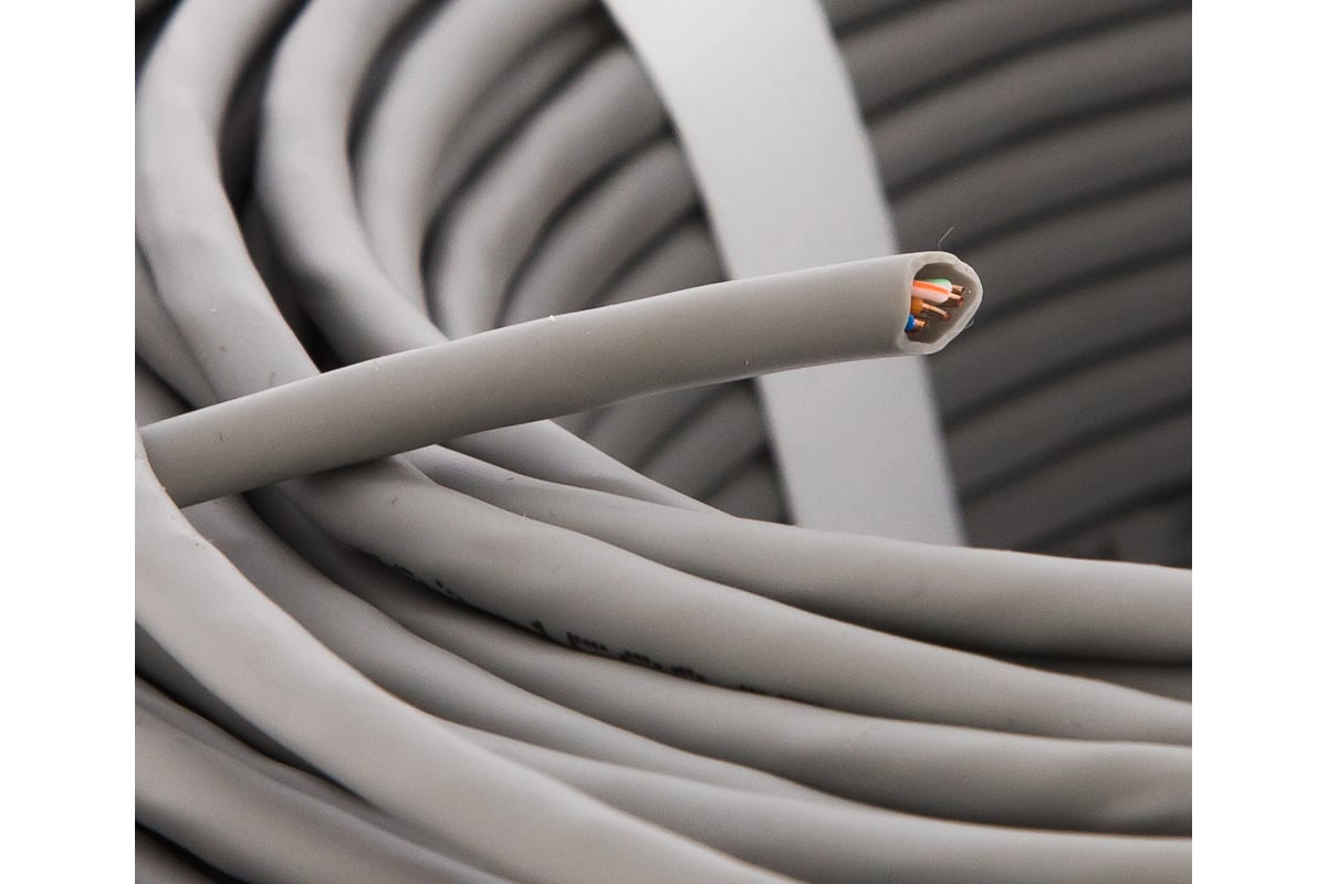 Кабель PROconnect UTP 4PR 24AWG, CU , CAT5E, 100 МГц, PVC, серый, бухта ...