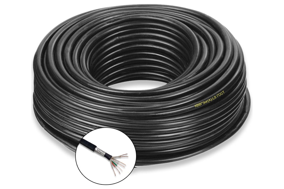 Кабель контрольный КВВГЭнг(A)-LS ПРОВОДНИК 7x0.75 мм2 500м OZ2303L500 ...