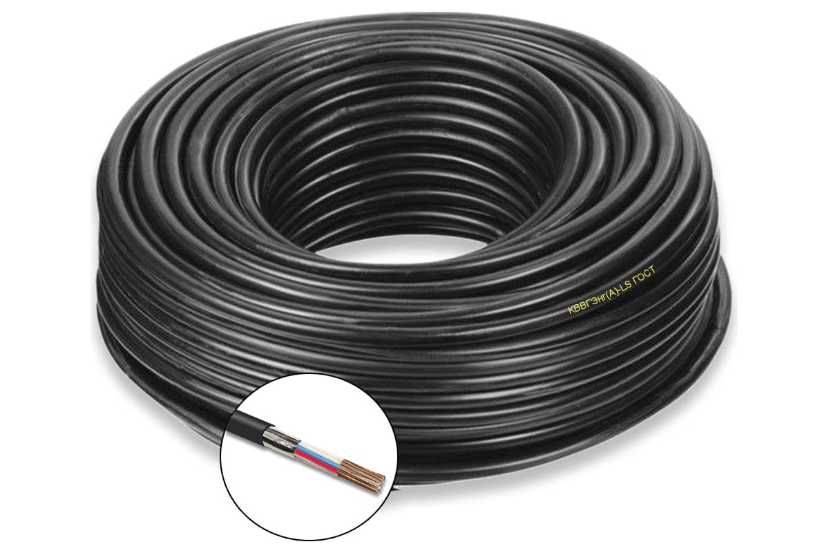 Кабель контрольный КВВГЭнг(A)-LS ПРОВОДНИК 10x6 мм2 800м OZ2314L800 ...