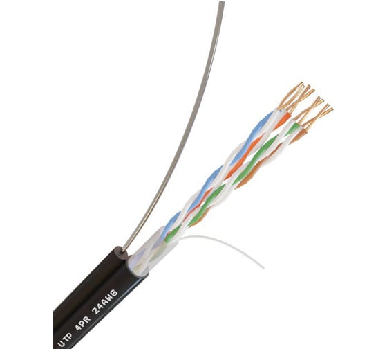 Кабель Netlink с одножильным тросом NL-CU UTP 4PR 24 AWG CAT5e 305м ...