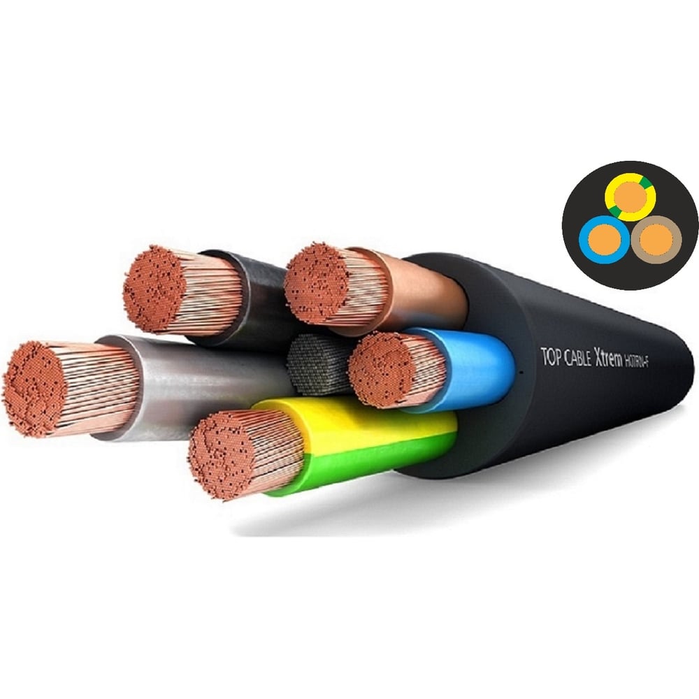 Силовой гибкий кабель H07RN-F 3x1,5 Top Cable XTREM 100 метров ...