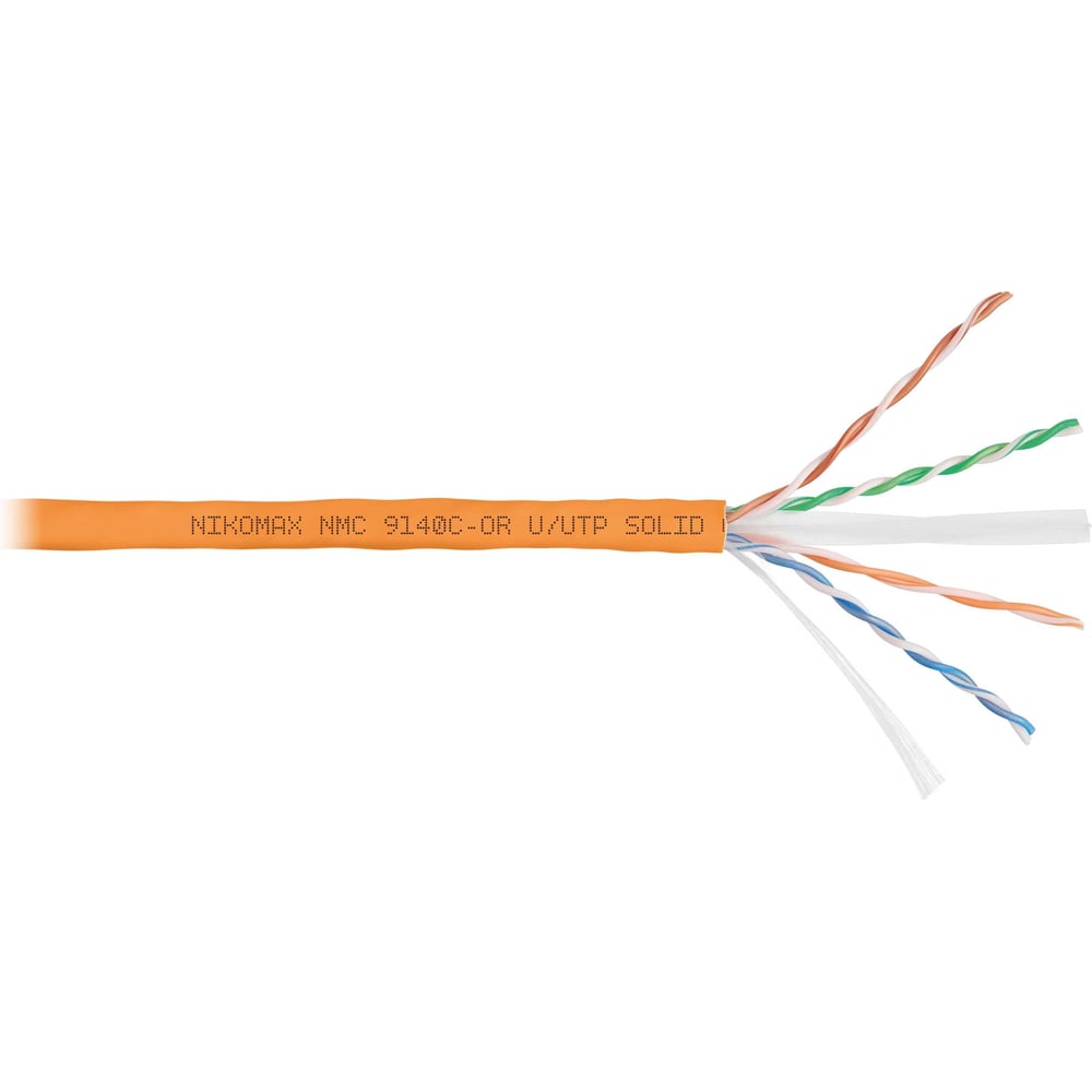 Кабель NIKOMAX U/UTP 4 пары, Кат.6 (Класс E), тест по ISO/IEC, 250МГц ...