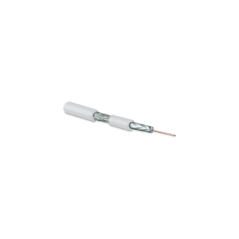 Коаксиальный Hyperline COAX-SAT703N-WH-100 SAT703N, 75 Ом, жила - 17 AWG 1.13 mm, медь,solid ...