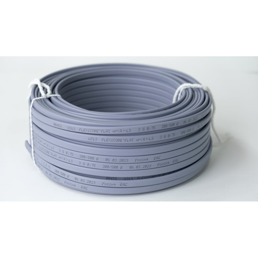 Кабель LAPP FLEXICORE FLAT RU нг(А)-LS 3G0,75 100м 3120000179 - выгодная цена, отзывы ...
