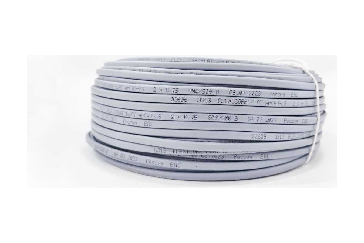Кабель LAPP FLEXICORE FLAT RU нг(А)-LS 2x0,75 100м 3120000161 - выгодная цена, отзывы ...