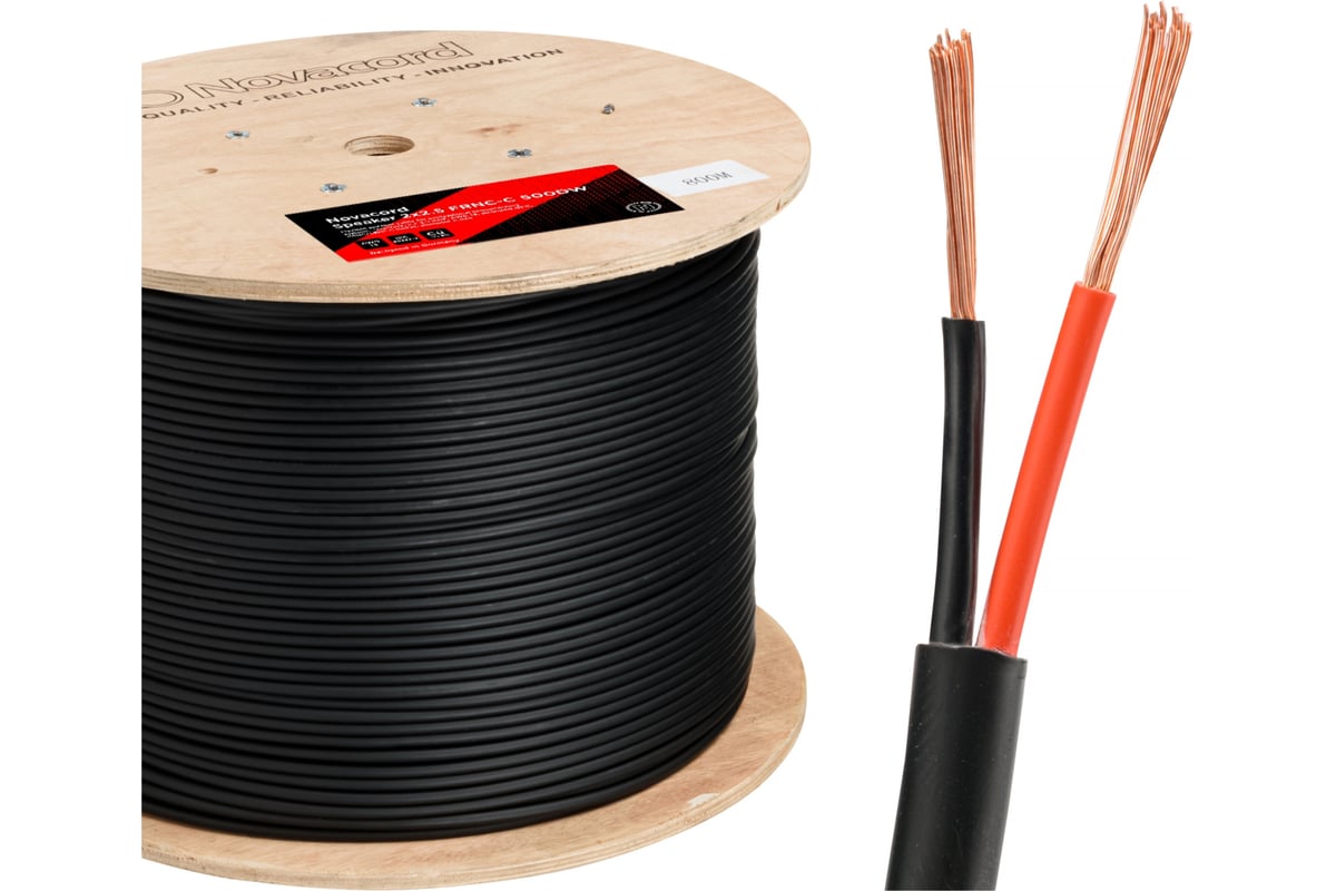 Акустический кабель для колонок Novacord 2x2.5 мм2, AWG 13, диаметр ...