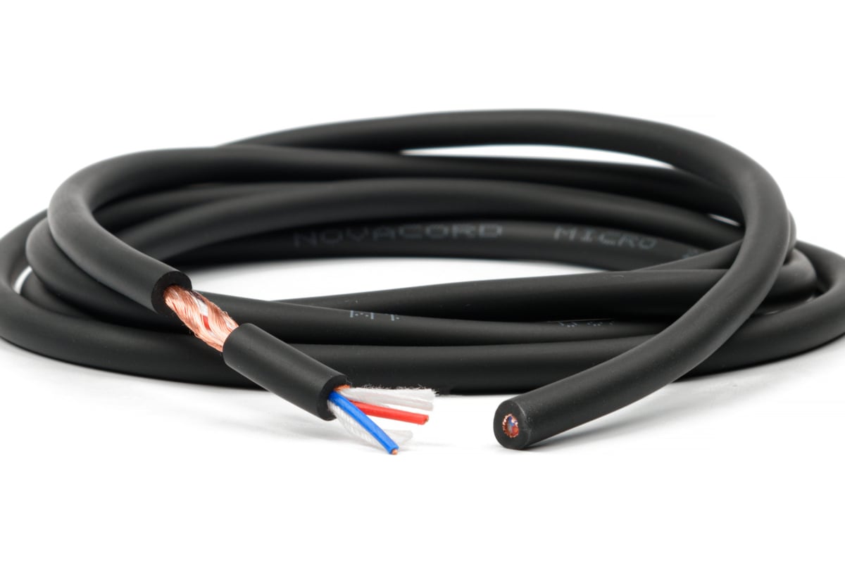 Микрофонный кабель Novacord 2x0.22 мм2, AWG 24, витой экран, диаметр ...