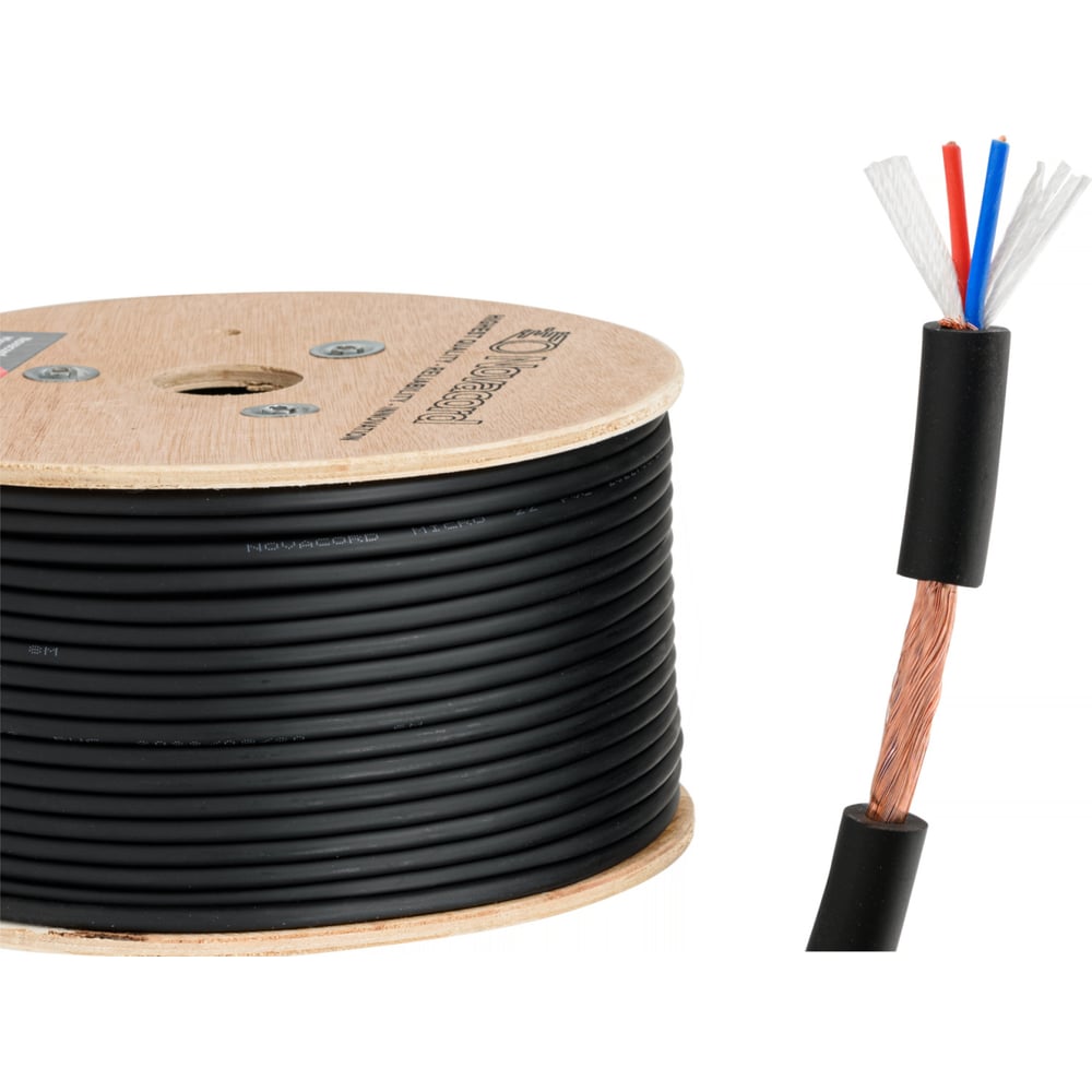 Микрофонный кабель Novacord 2x0.22 мм2, AWG 24, витой экран, диаметр ...