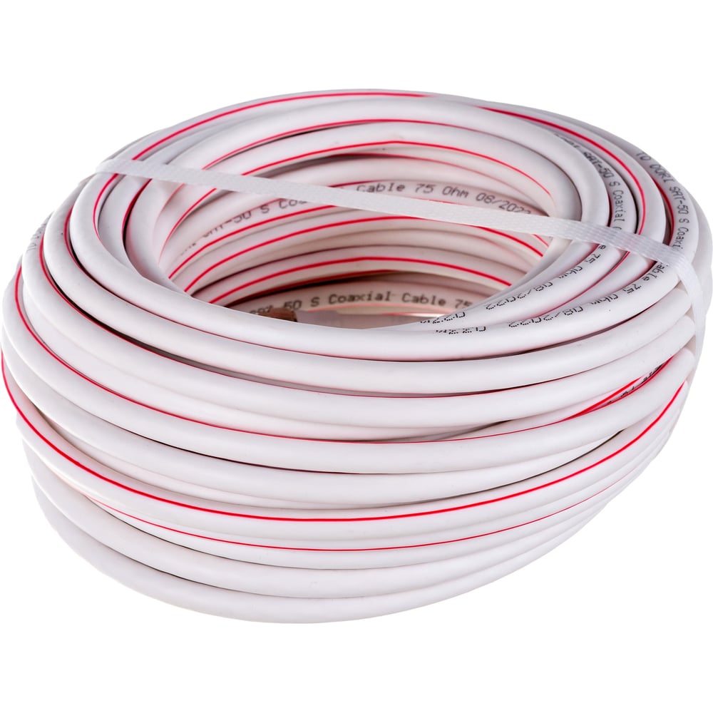 Коаксиальный кабель DORI SAT-50 на F-разъёмах 20 м + переходник на TV ...