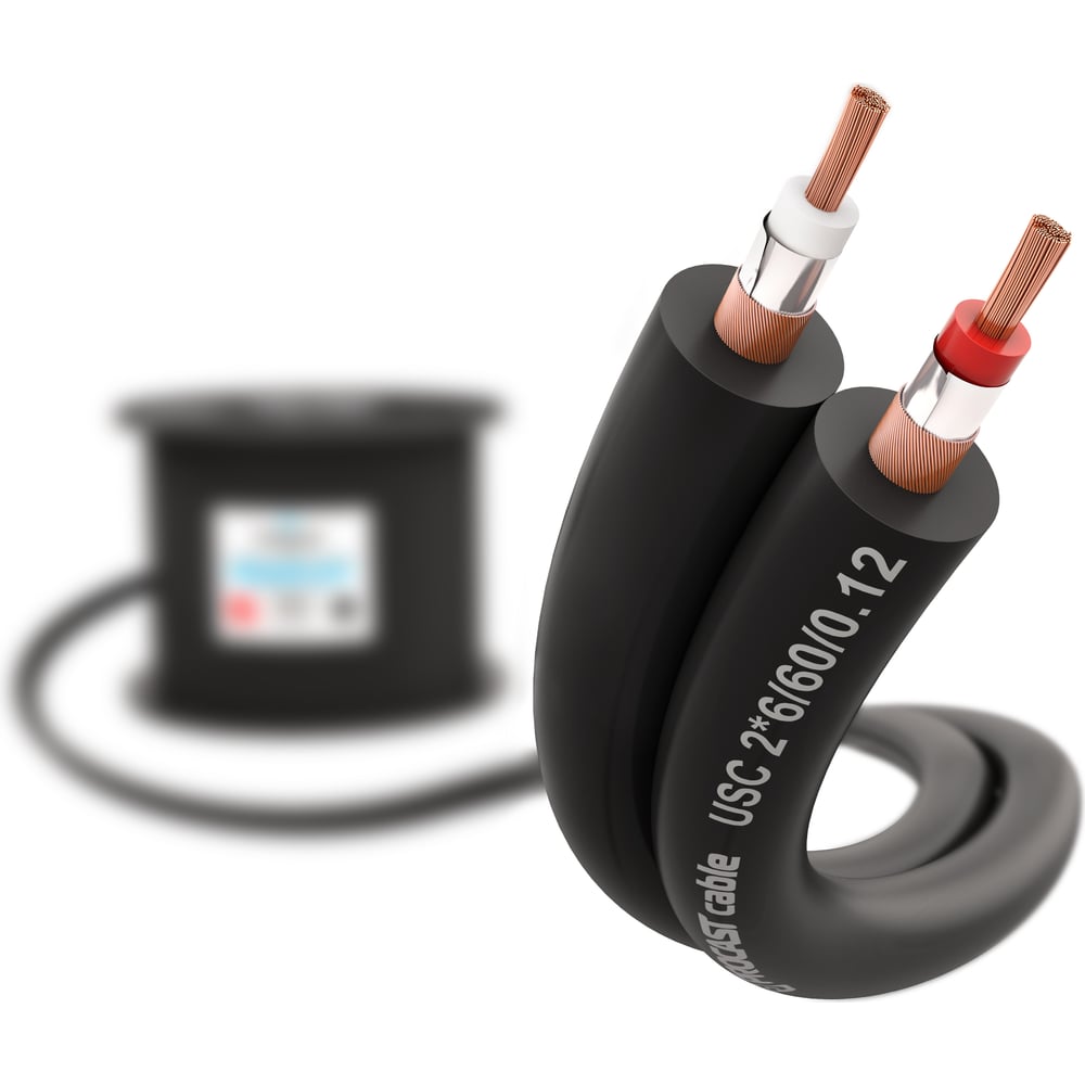 Стерео сигнальный кабель PROCAST cable USC 2*6/60/0,12.25, D 2x6mm ...
