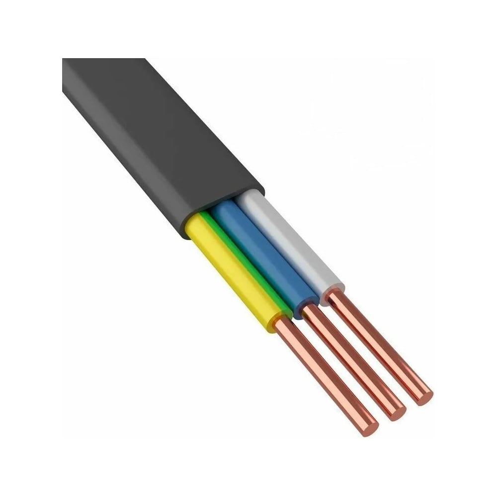 Кабель ООО Кабельный завод АЛЮР ВВГ-П-нг(А)-LSLTx 3x1,5 ок (N,PE) -0,66 Ч, бухта 100 метров ...