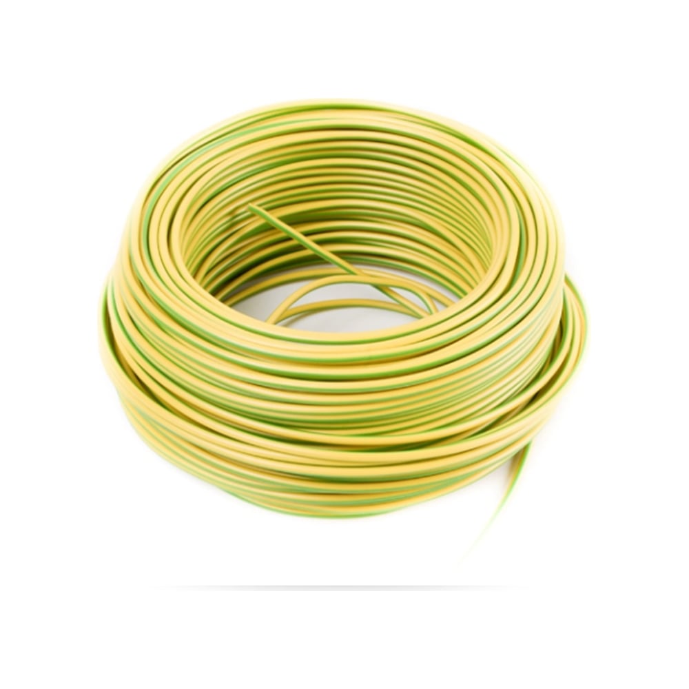 Одножильный провод Wurth желтый/зеленый 1,0Qмм, (бухта 50 м ...