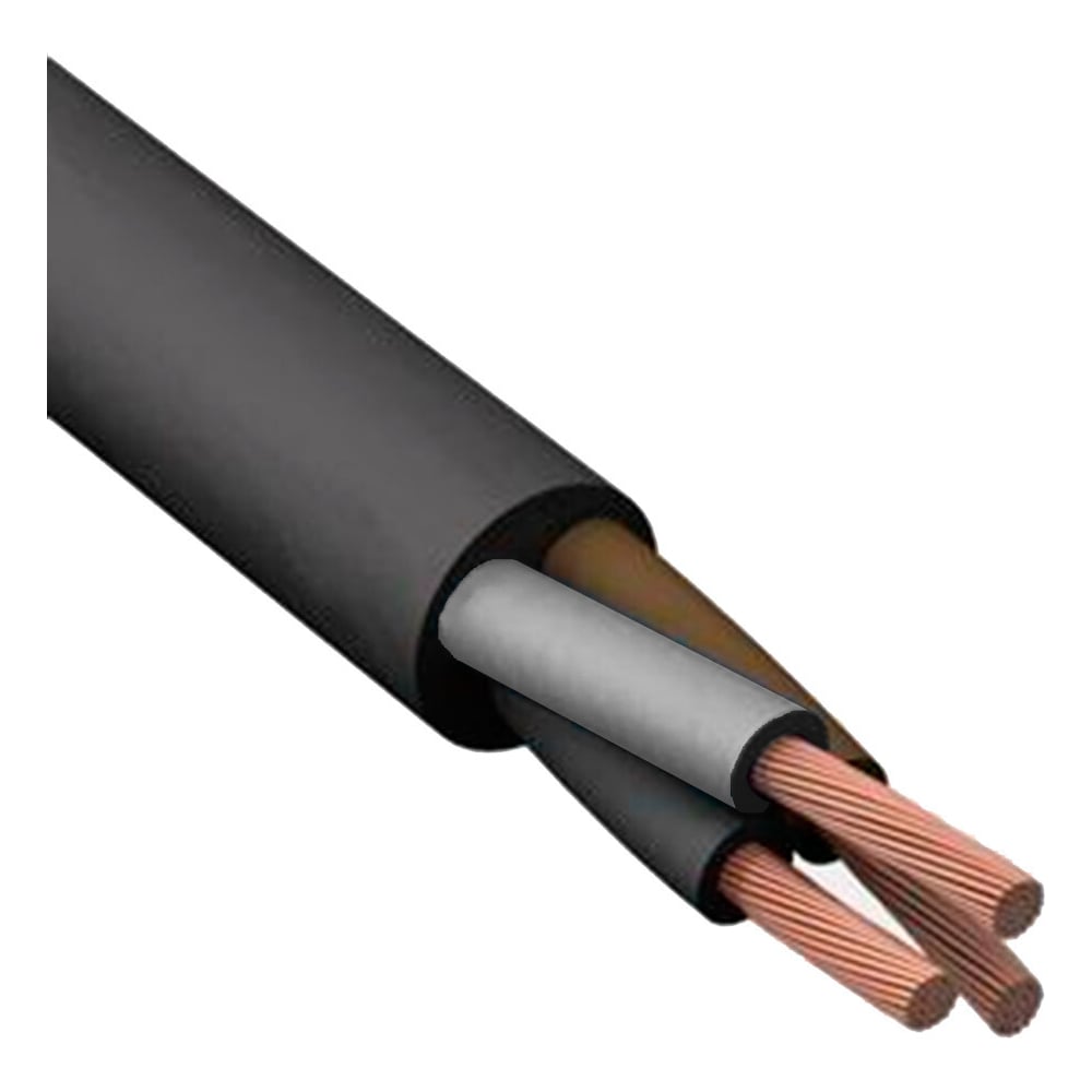 Кабель АО Элкаб-КЗ КГТП-ХЛ 3x4(N,PE) 220/380-3 (бухта) 100м А1660 ...
