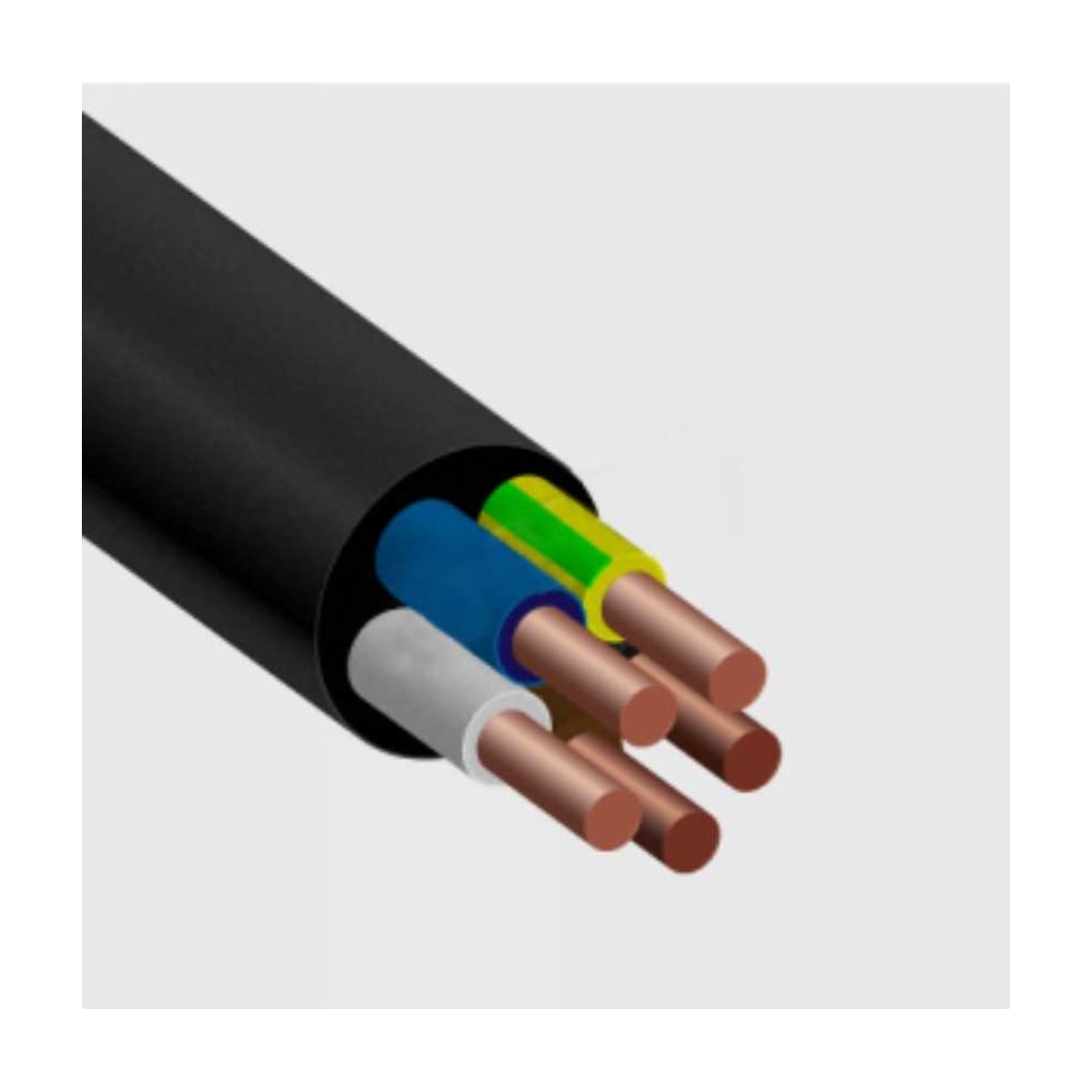 Кабель ВВГнг(А)-LS ЭНЕРГОКАБЕЛЬ 5x6ок(N,PE)-0,66 ТУ 16.К121-018-2011 бухта 50м ЭИЗМ1001184 ...