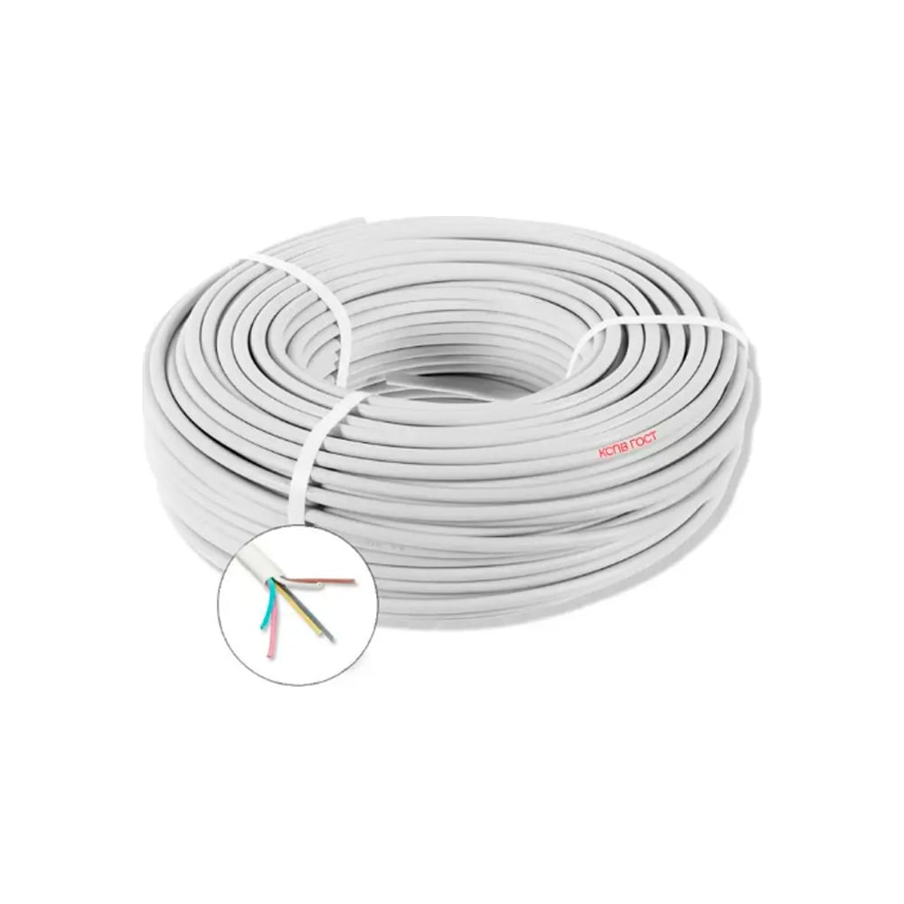 Кабель для пожарной и охранной сигнализации ПРОВОДНИК кспв 6x0.5 мм2 ...