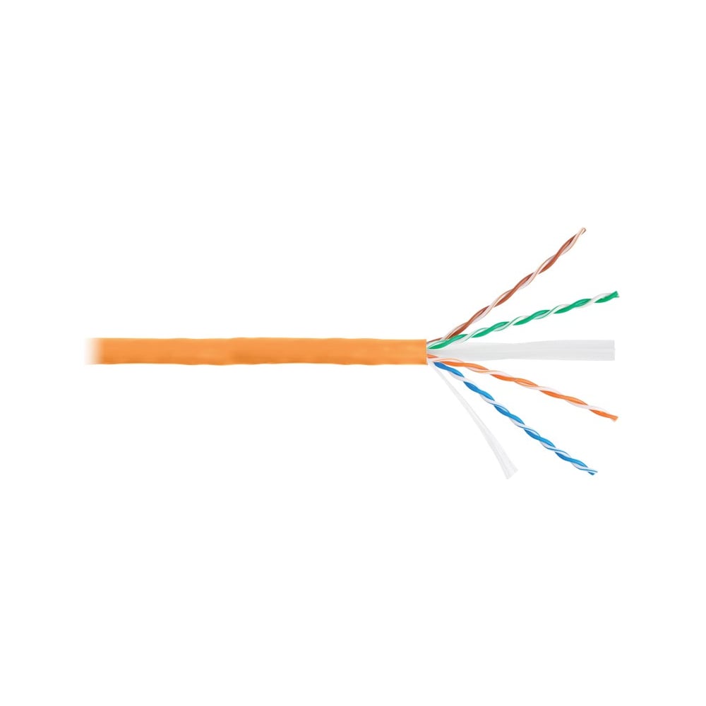 Кабель NIKOLAN U/UTP 4 пары, одножильный, оранжевый, 305м NKL 4140C-OR ...
