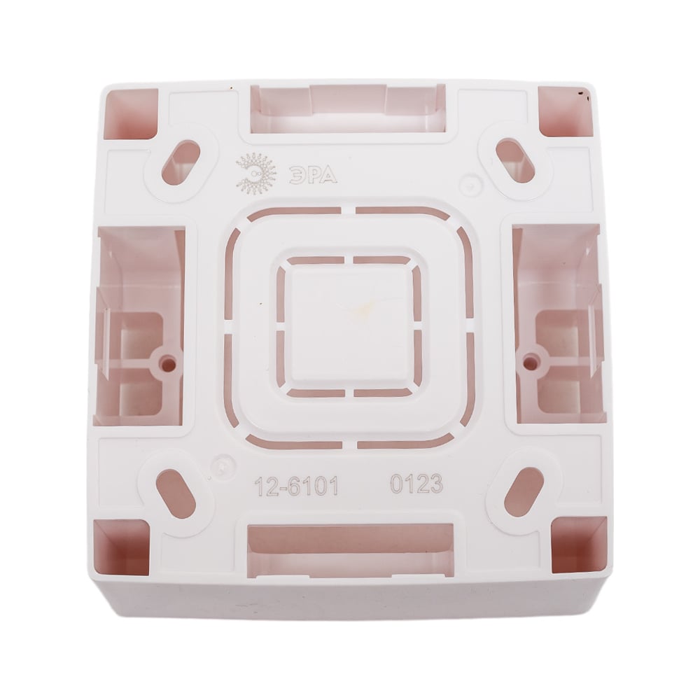 Коробка накладного монтажа ЭРА 12610101 1 пост, Эра12, белый Б0043160 ...