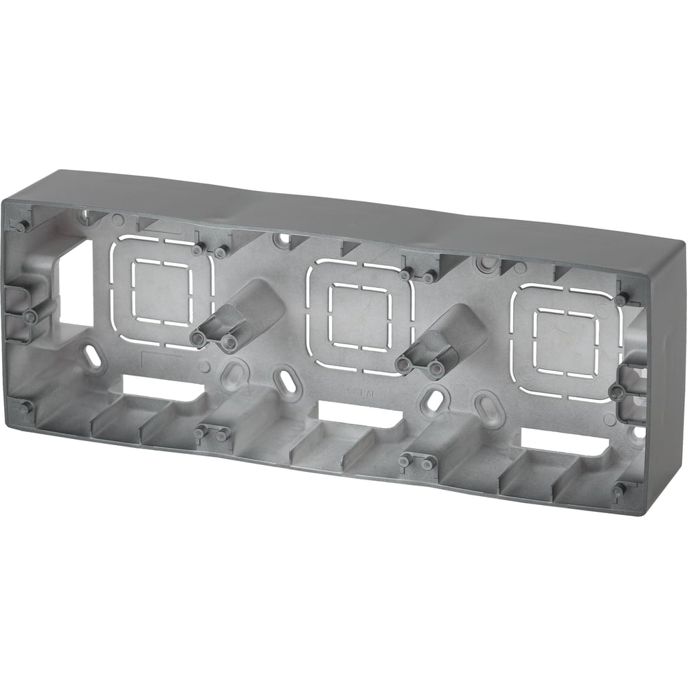 Коробка накладного монтажа ЭРА 12-6103-12 3 поста, Эра 12, графит ...