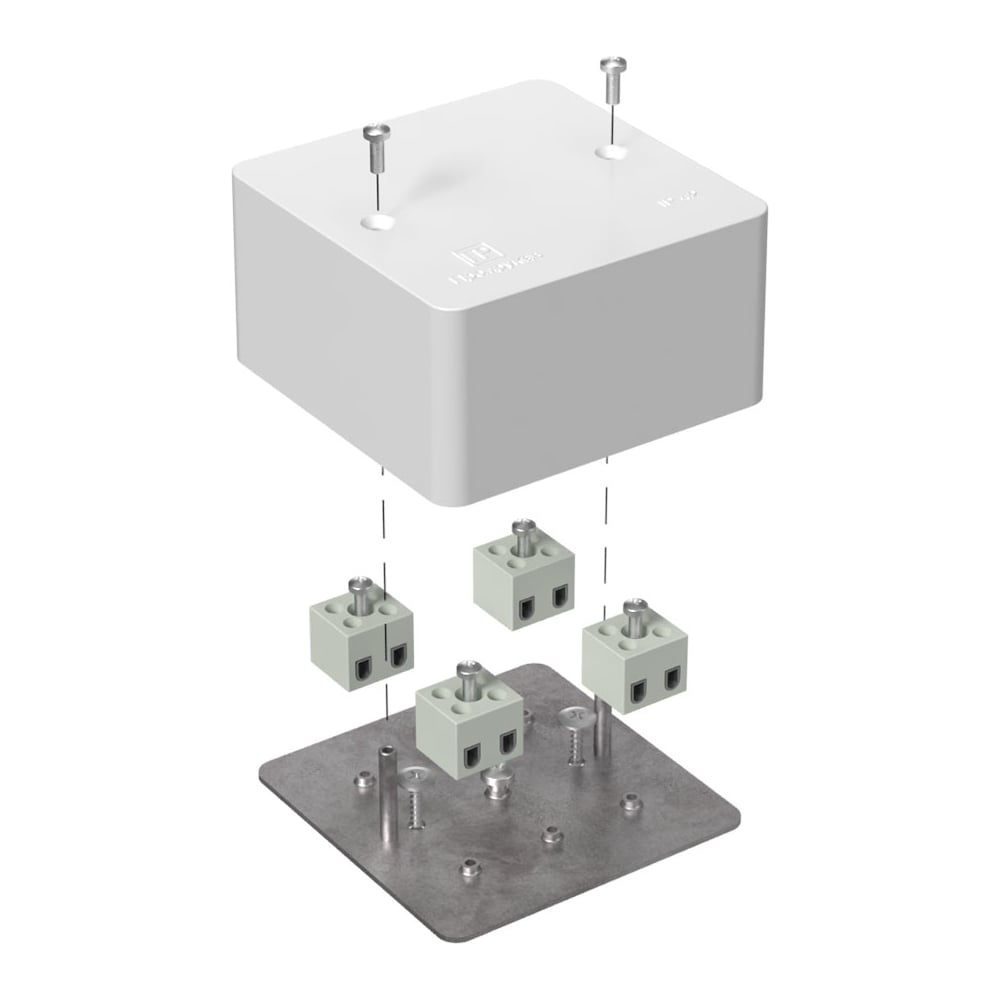 Коробка огнестойкая Промрукав для кабель-канала 40-0460-FR6.0-10 Е15-Е60 (латунь) 85x85x45 1шт ...