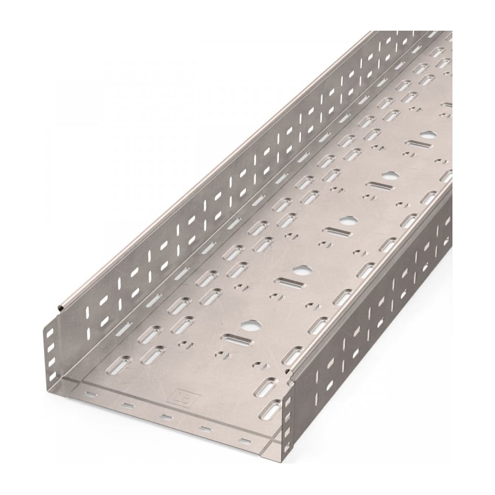 Лоток перфорированный Промрукав Стандарт INOX (AISI 409) 300x100x3000 ...